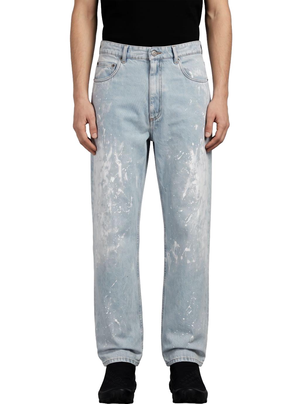 MAISON MARGIELA MM6 Maison Margiela Printed Straight Leg Jeans